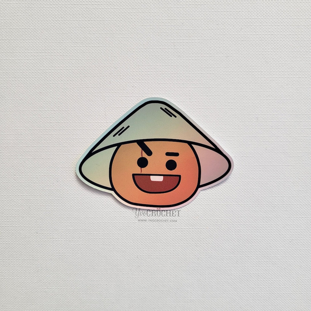 BT21 Shooky "daechwita" - Holographic Vinyl Sticker - Etsy