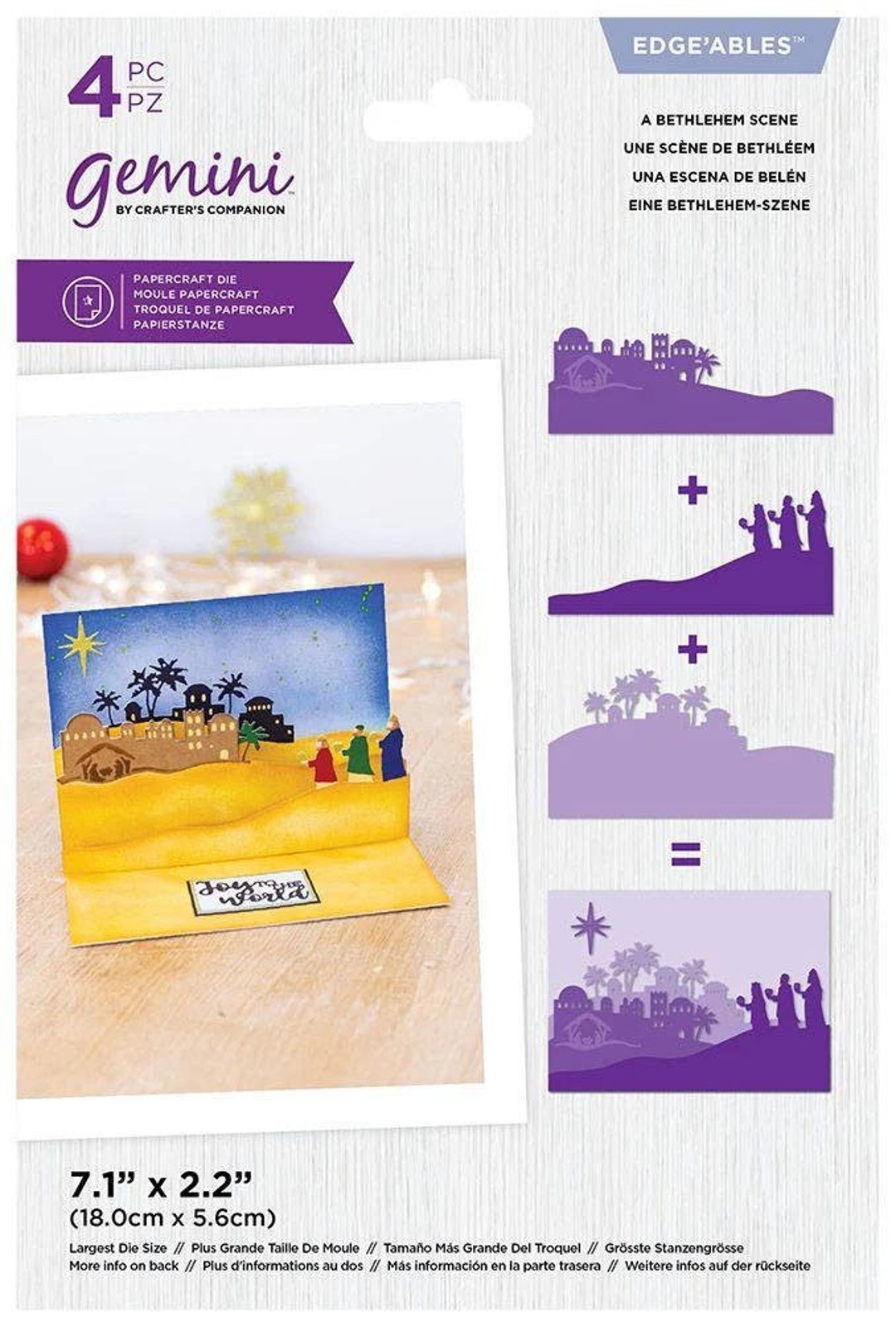 4pc "a Bethlehem Scene" Gemini Edge'ables Papercraft Die - Etsy