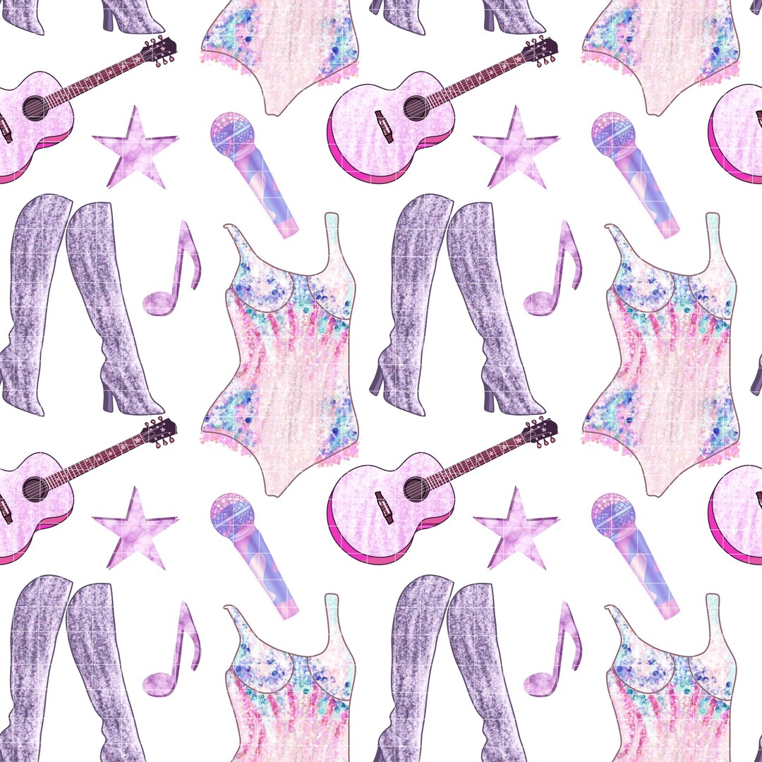 Eras Swift Seamless Repeat Pattern, Lover Taylor Swift Pattern, Pop ...