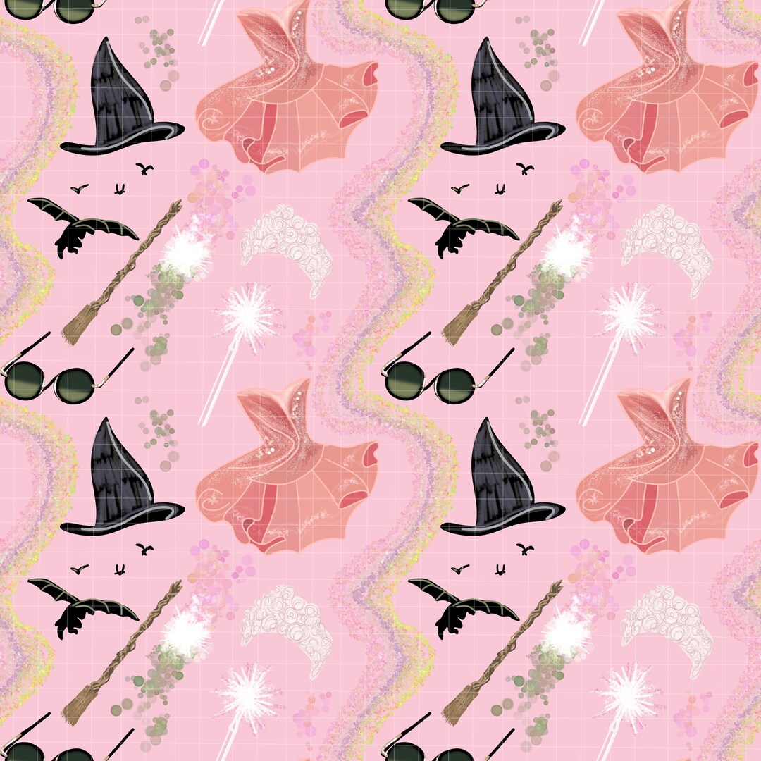 Wicked the Musical Seamless Repeat Pattern, Defying Gravity Pattern ...