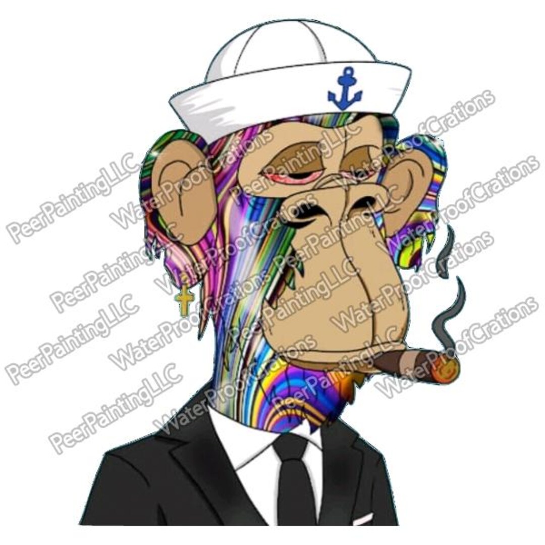 The Smokin Monkey. 2 Styles. 4 Sizes. Waterproof/weather Resistant ...