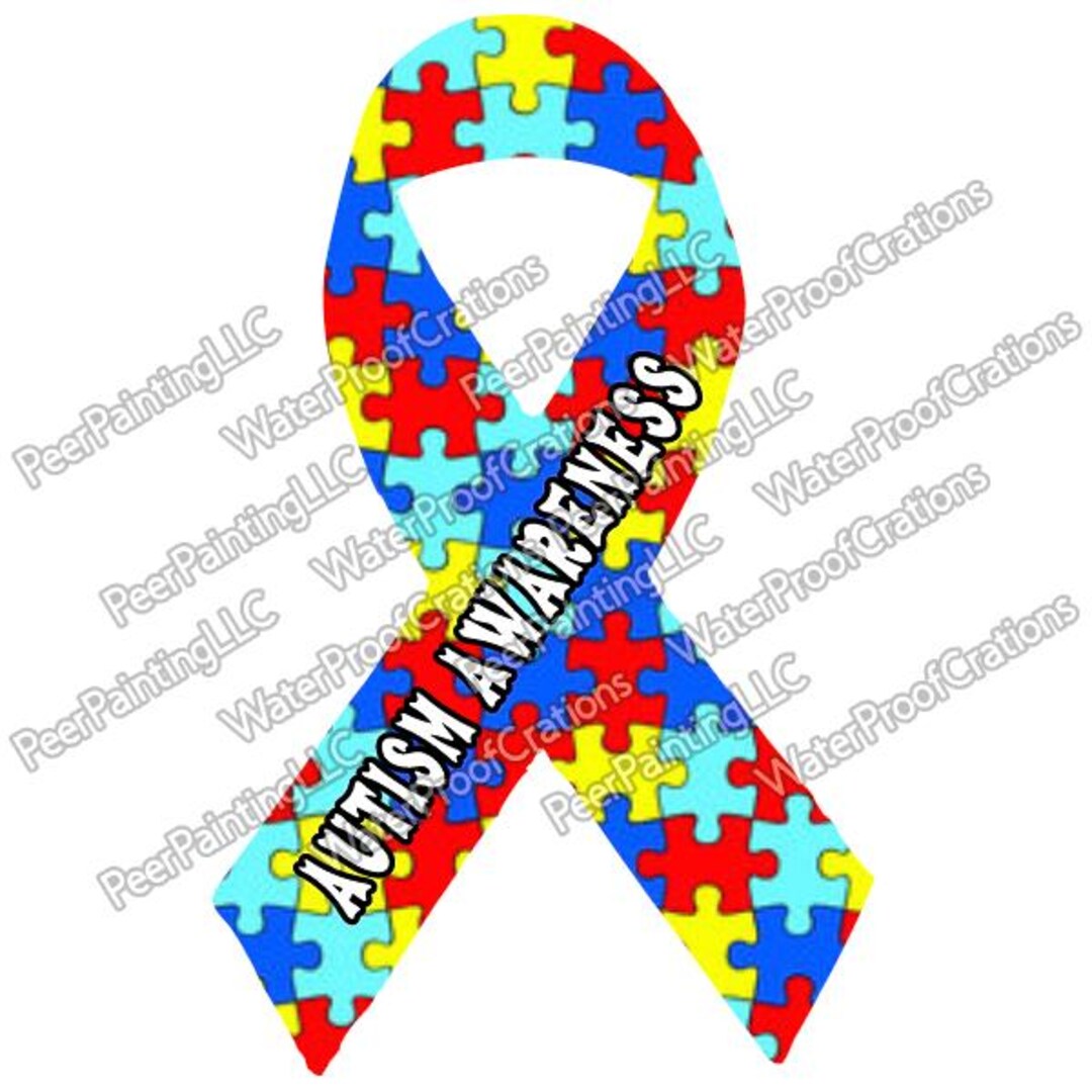 Autism Awareness 2 Styles. 4 Sizes. Waterproof/weather Resistant Vinyl ...