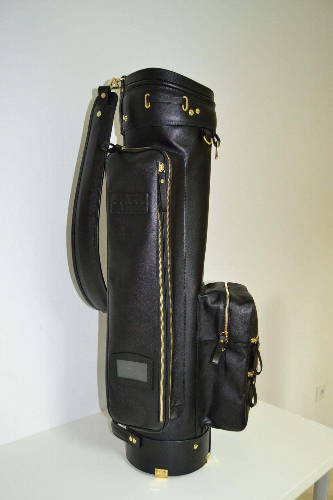 Leather Golf Bag, Leather Golf Bag, Pencil Golf Bag, Hickory Golf Bag ...