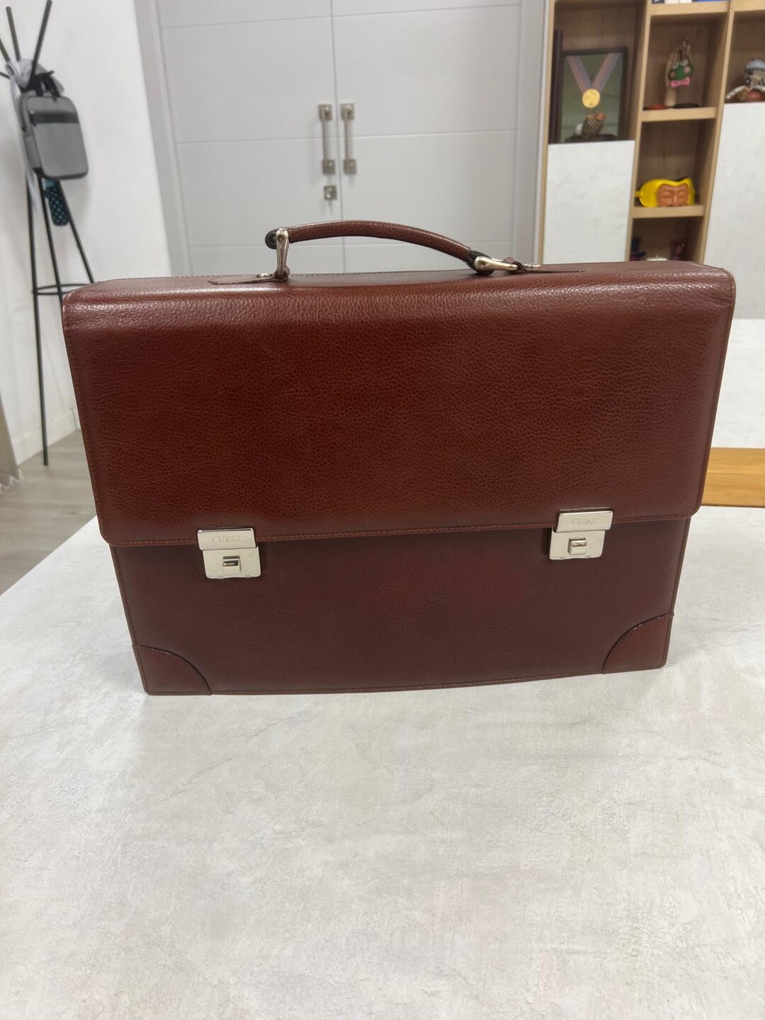 Brown Leather Briefcase, Brown Leather Executive Briefcase for Business ...