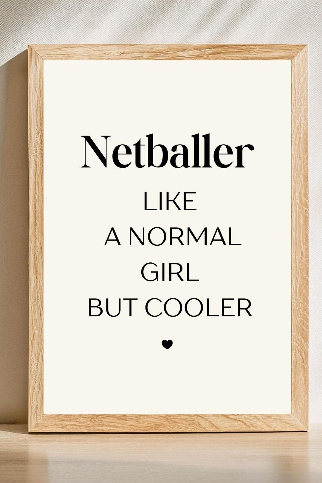 Netball Print Digital Download - Inspirational Wall Art for Netball ...