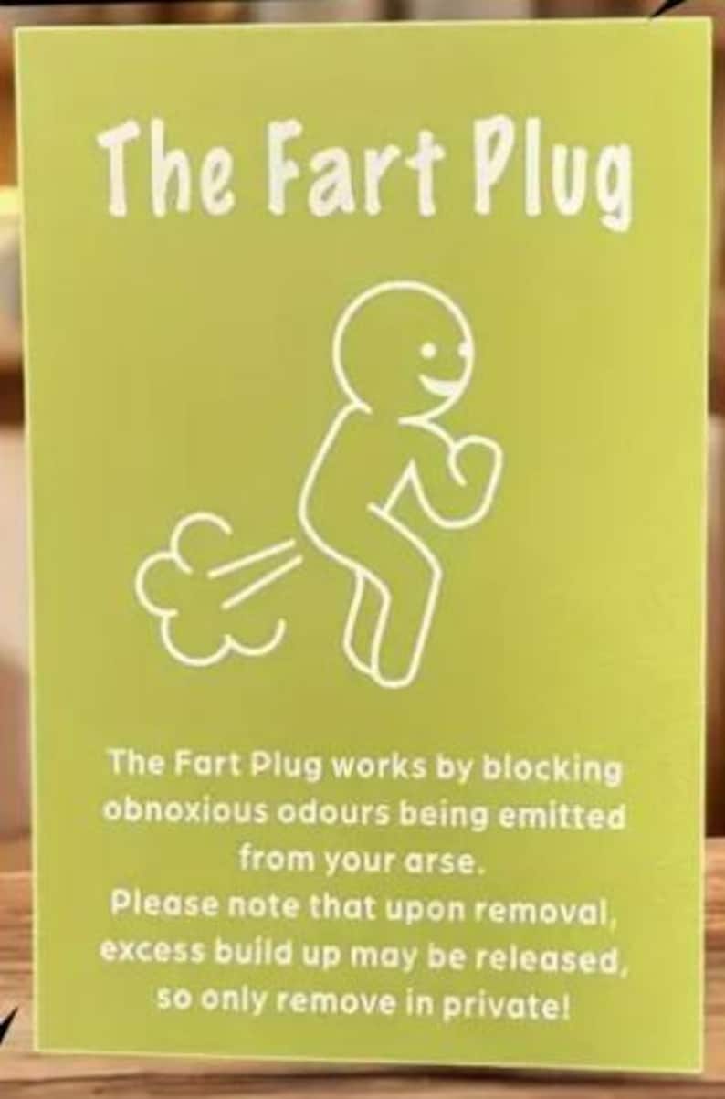 Fart Plug, Joke, Practical Joke, Funny, Smelly, Party Game, Gift, Gift ...