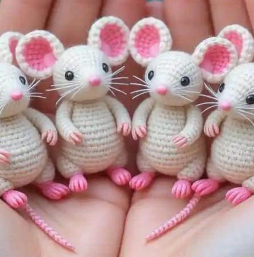 Cute Mouse, Small Mouse, Crochet Pattern, Craft, Crafting, Amigurumi Mouse, Crochet, Clever, PDF ...