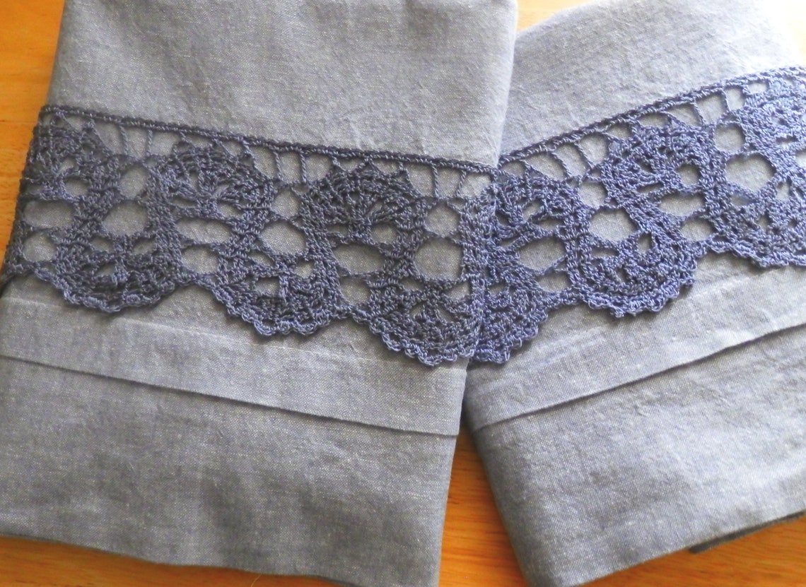 Bruges Lace Brussels, Belgian Lace, Gray Linen/cotton Handmade ...