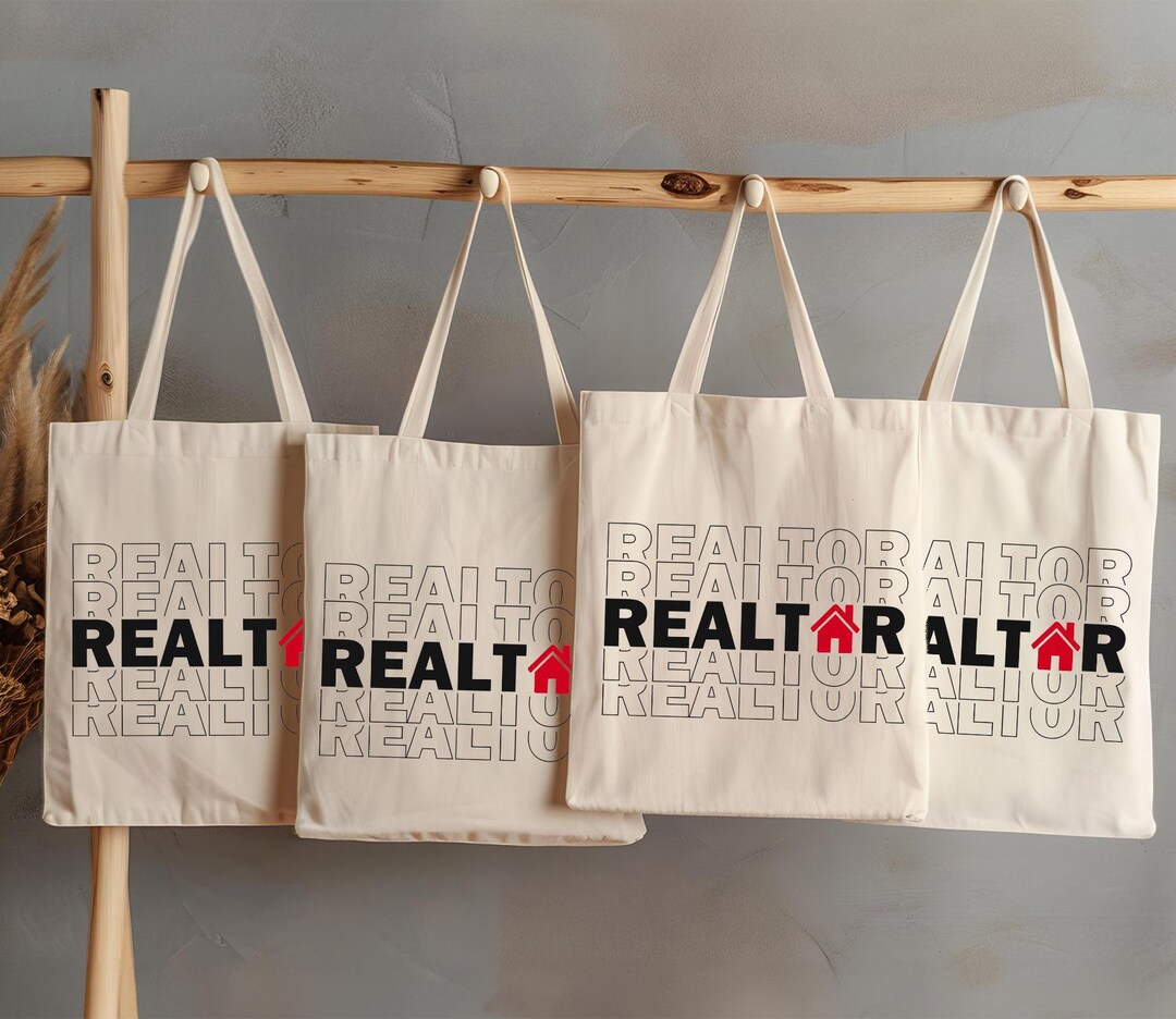 Realtor Tote Bag Business Tote Bag Real Estate Agent Gift Bulk Business ...