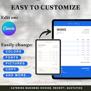 Catering Business Invoice, Receipt & Quotation Templates | Catering ...