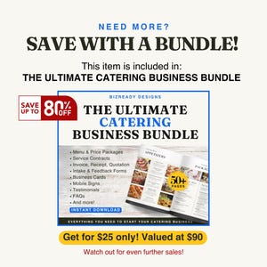 Catering Menu Price Guide Template Canva, Editable Event Catering ...