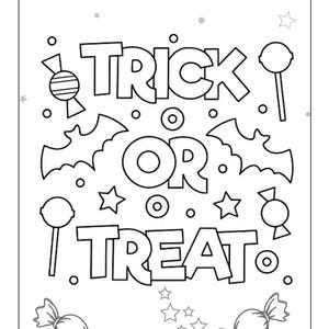 Halloween Coloring Pages: Spooky Fun for Kids (printable) - Etsy