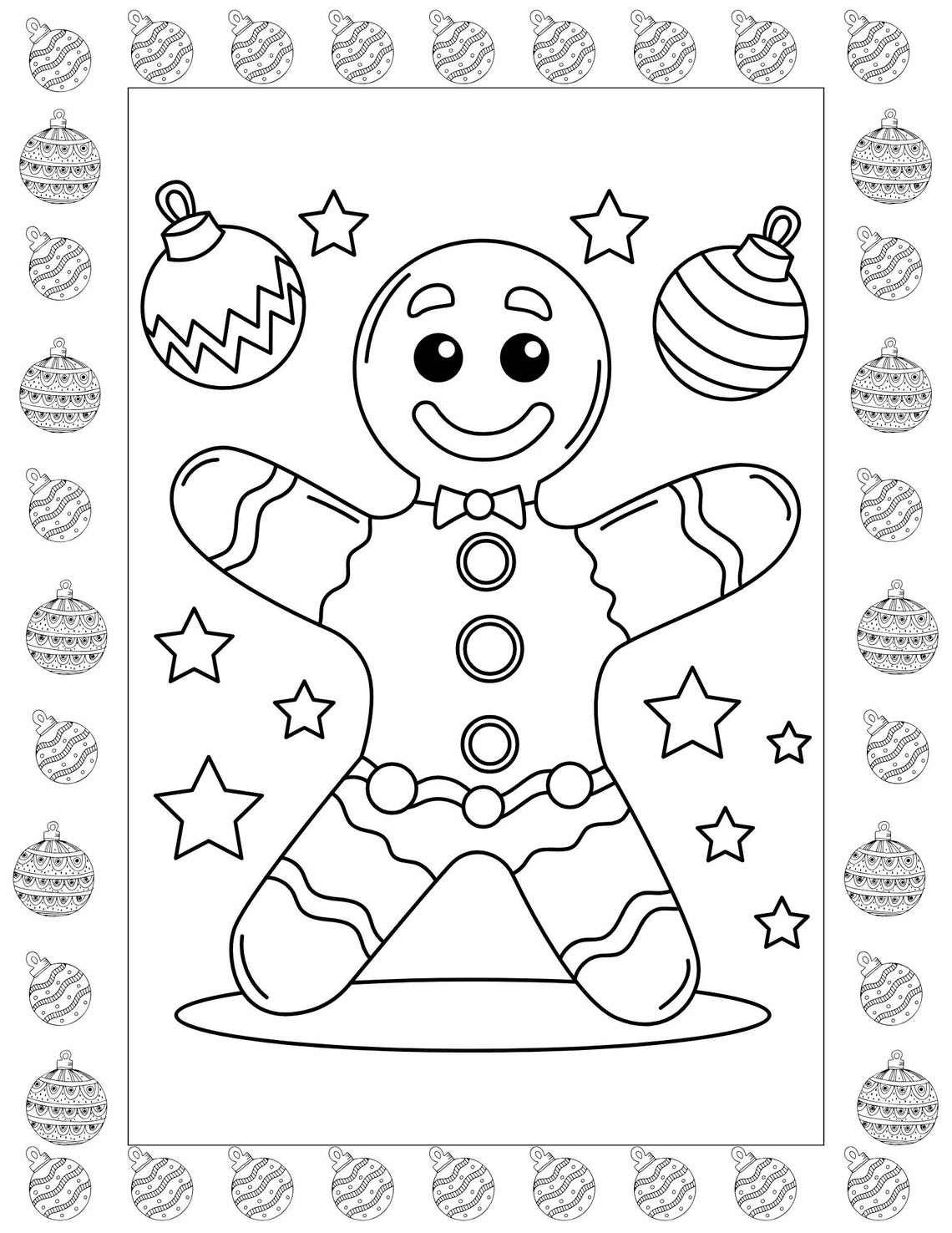 Christmas Coloring Pages for Kids: Holiday Characters (printable) - Etsy