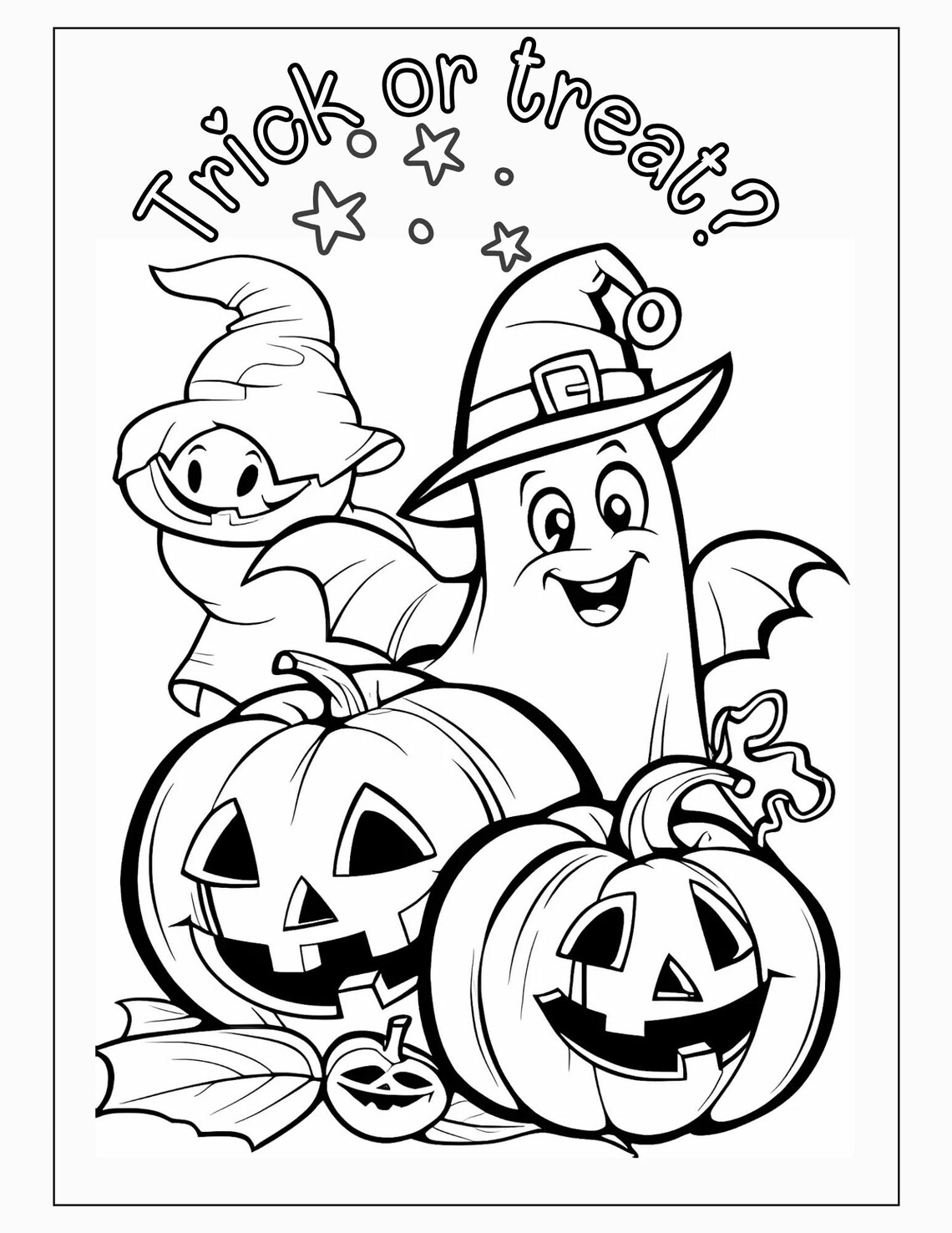 Halloween Coloring Pages: Spooky Fun for Kids (printable) - Etsy