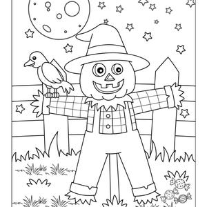 Halloween Coloring Pages: Spooky Fun for Kids (printable) - Etsy