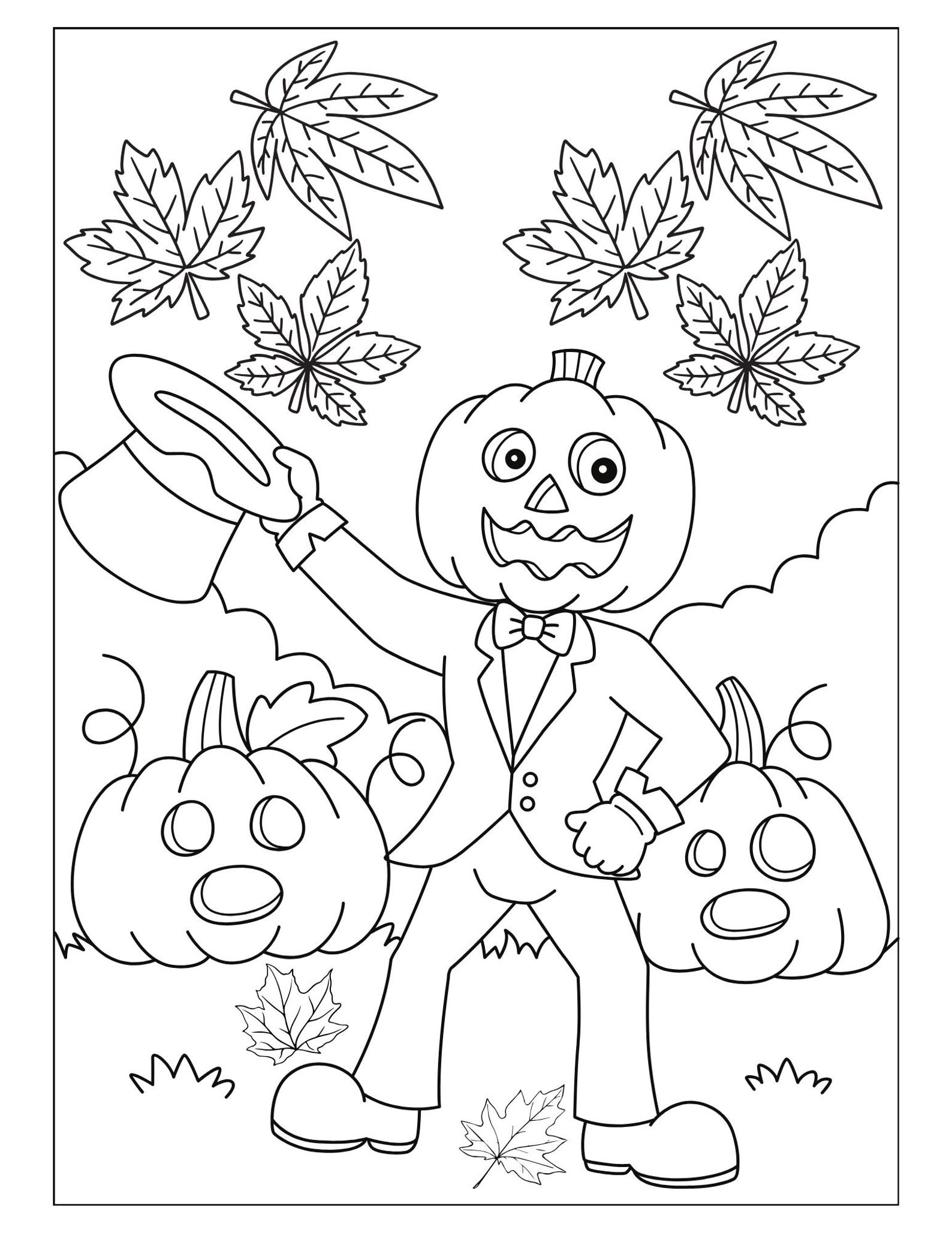 Halloween Coloring Pages: Spooky Fun for Kids (printable) - Etsy