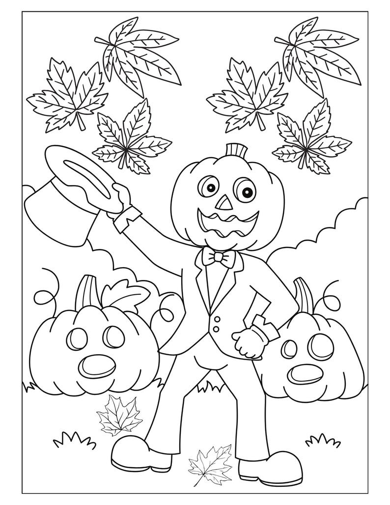 Halloween Coloring Pages: Spooky Fun for Kids (printable) - Etsy