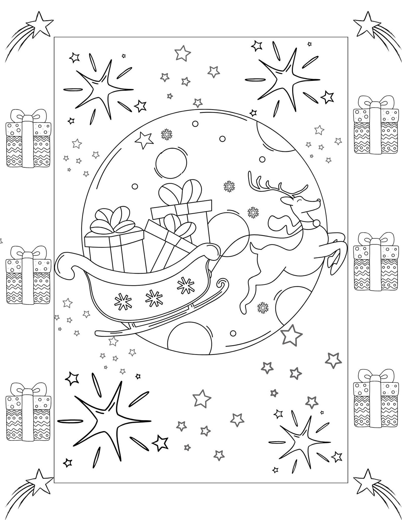 Christmas Coloring Pages for Kids: Holiday Characters (printable) - Etsy