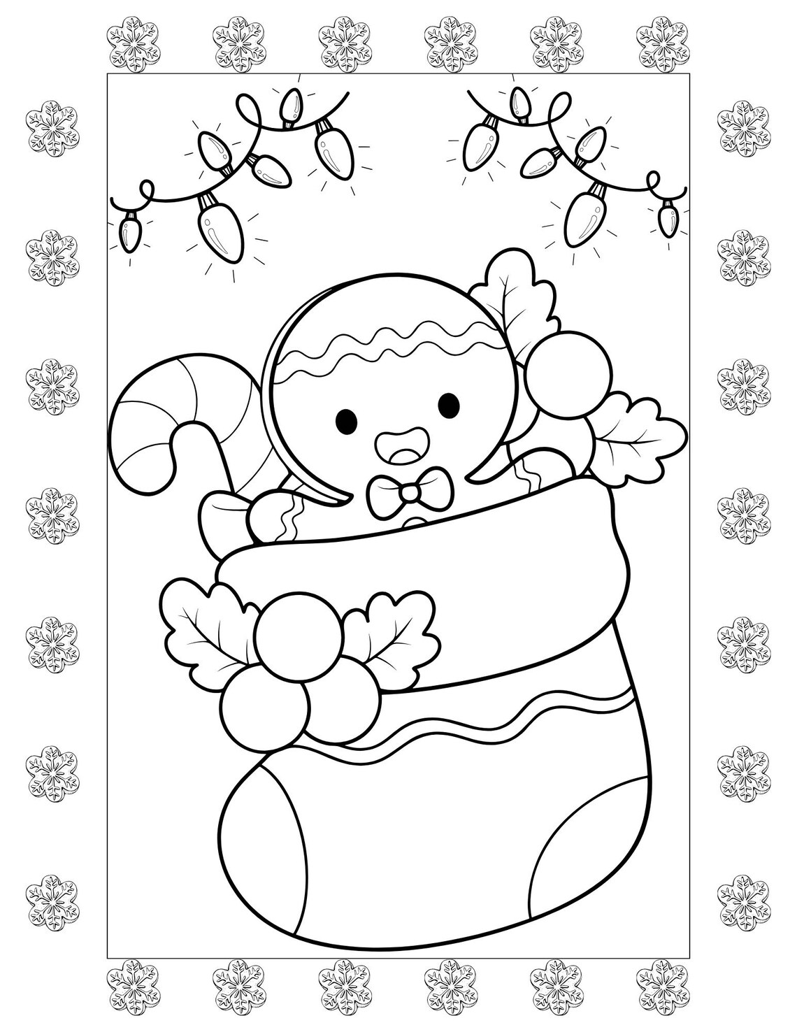 Christmas Coloring Pages for Kids: Holiday Characters (printable) - Etsy