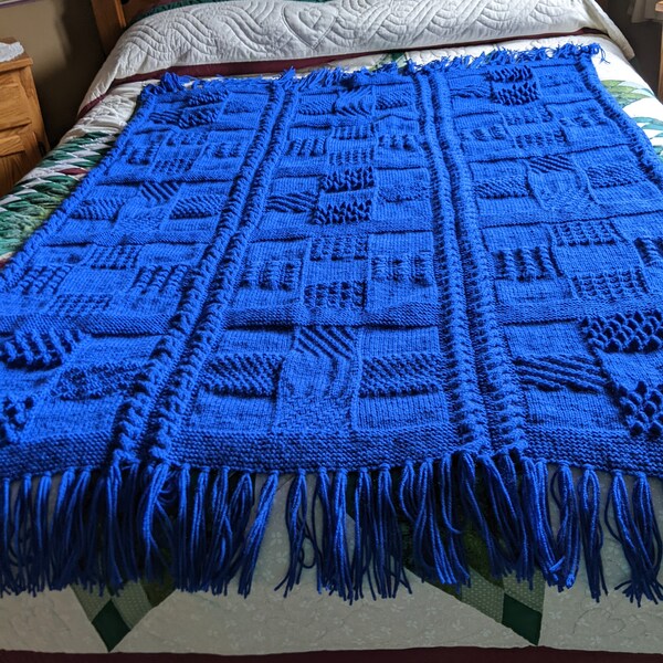 Royal Blue Throw Blanket - Etsy