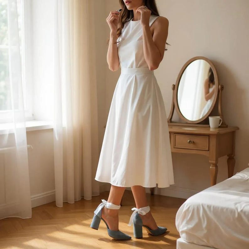 Bridal Ballet Flats, Ballerina Style Wedding Shoes, Pumps With Satin ...