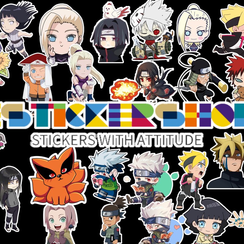 Naruto Stickers - Etsy