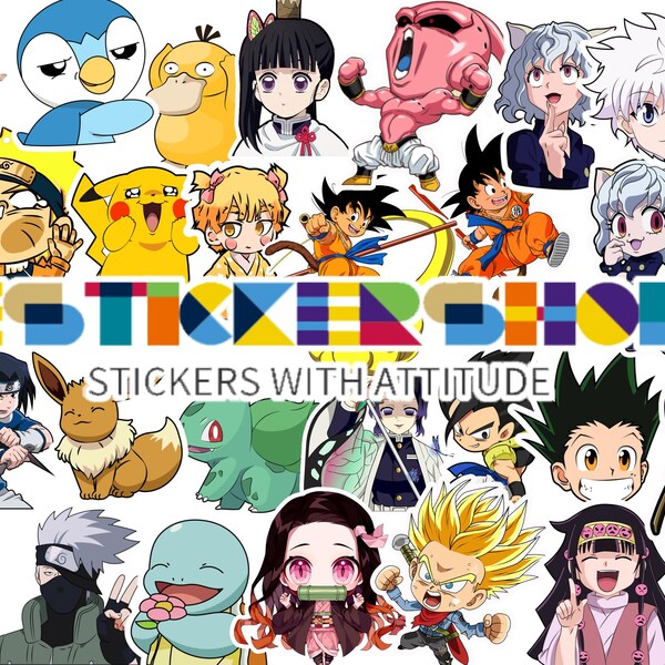 Anime Wall Stickers - Etsy