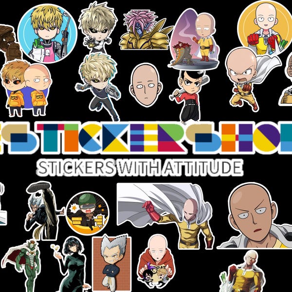 One Punch Man Stickers - Etsy