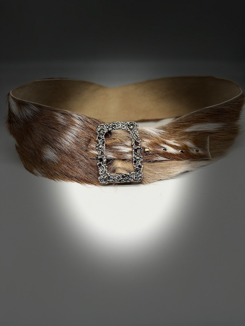 Axis Deer Skin Belt - Etsy
