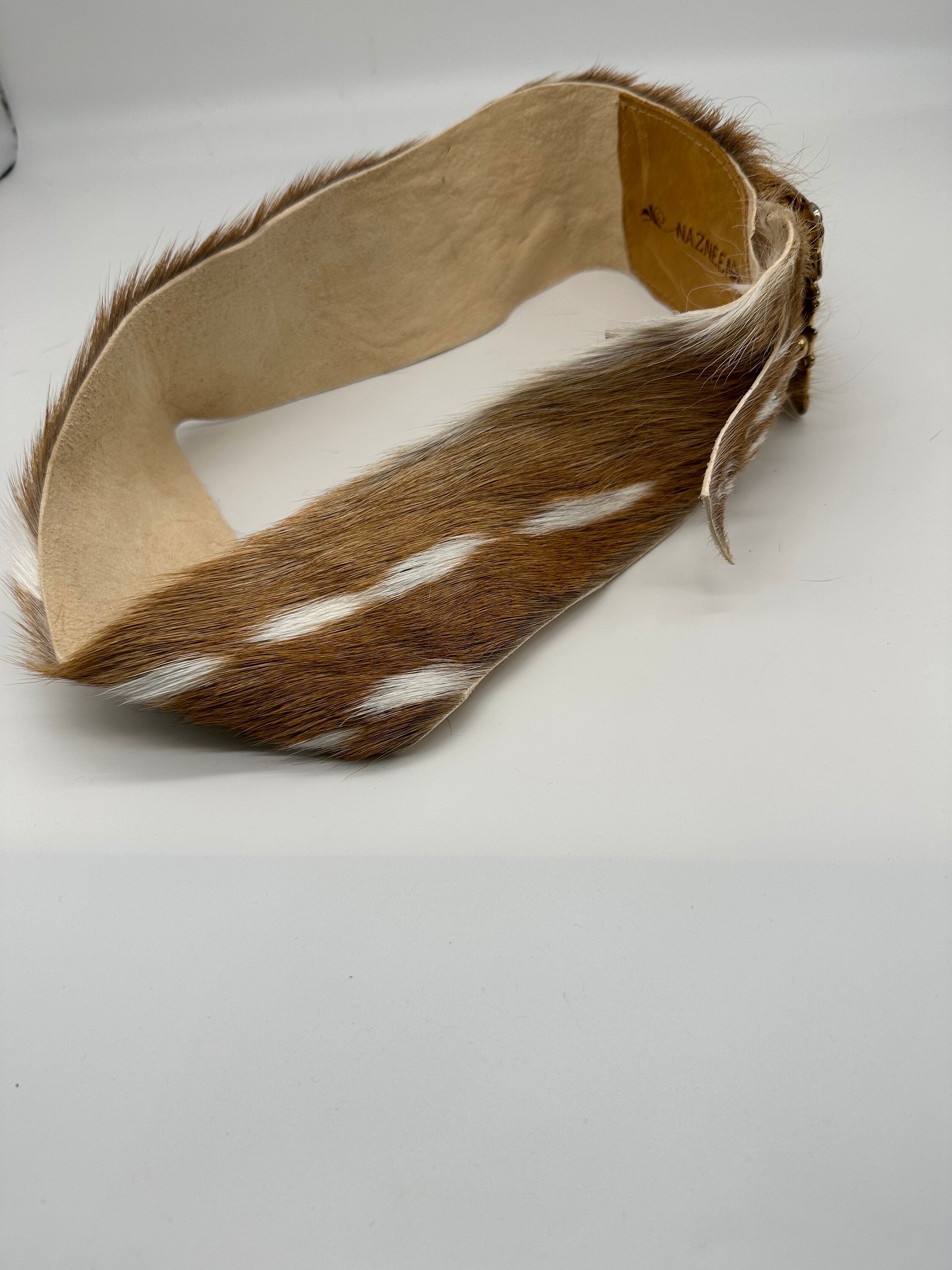 Axis Deer Skin Belt - Etsy