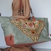 Travel Bag All Leather With Embroidered Embellishment - Etsy