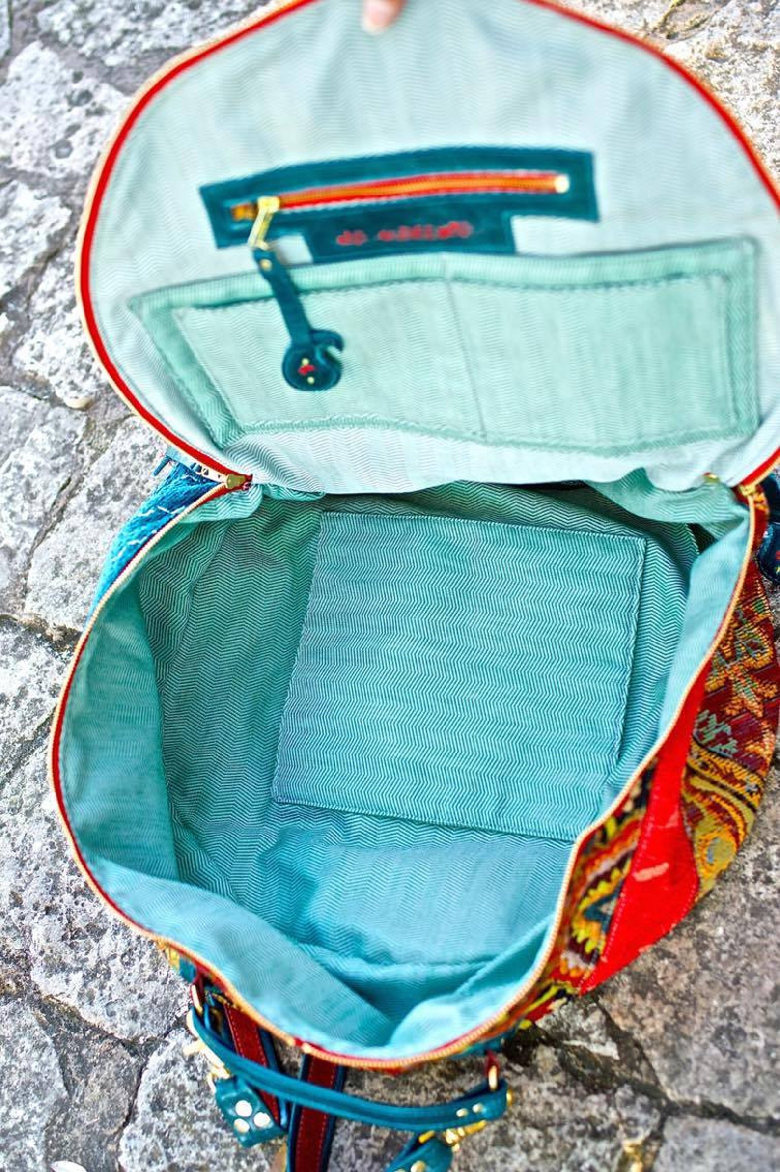 Transformable Tapestry Backpack With Leather Handles and Trims - Etsy