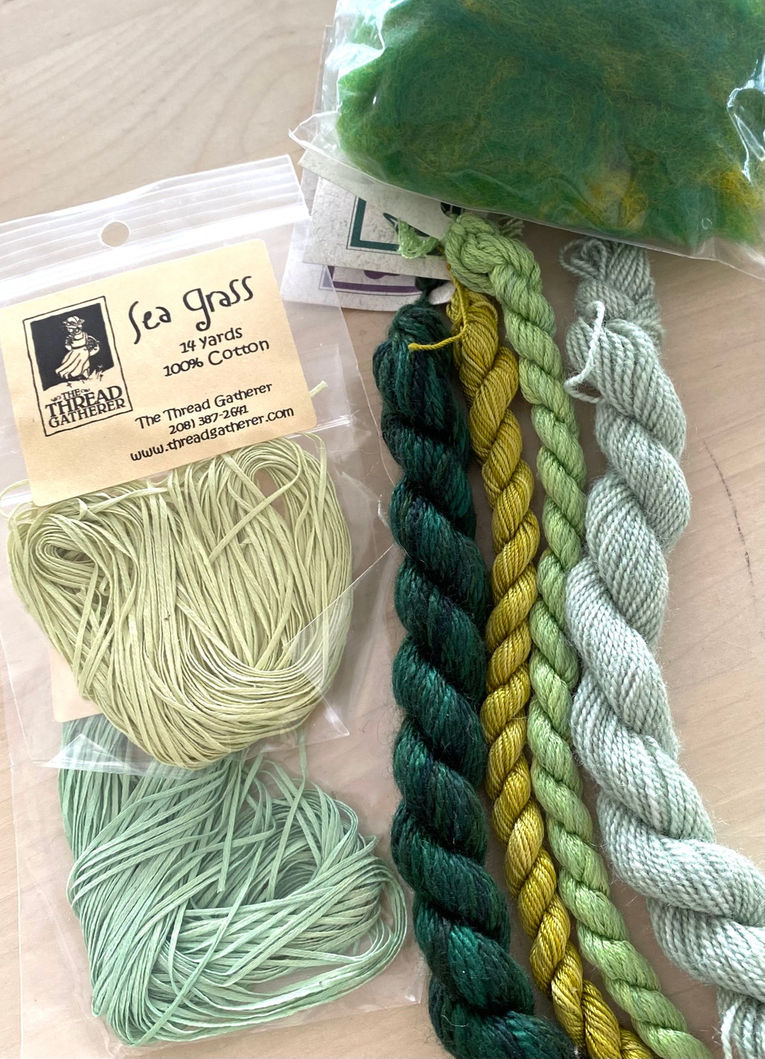 Green Envy. Limited Edition Set. Specialty Embroidery Floss - Etsy