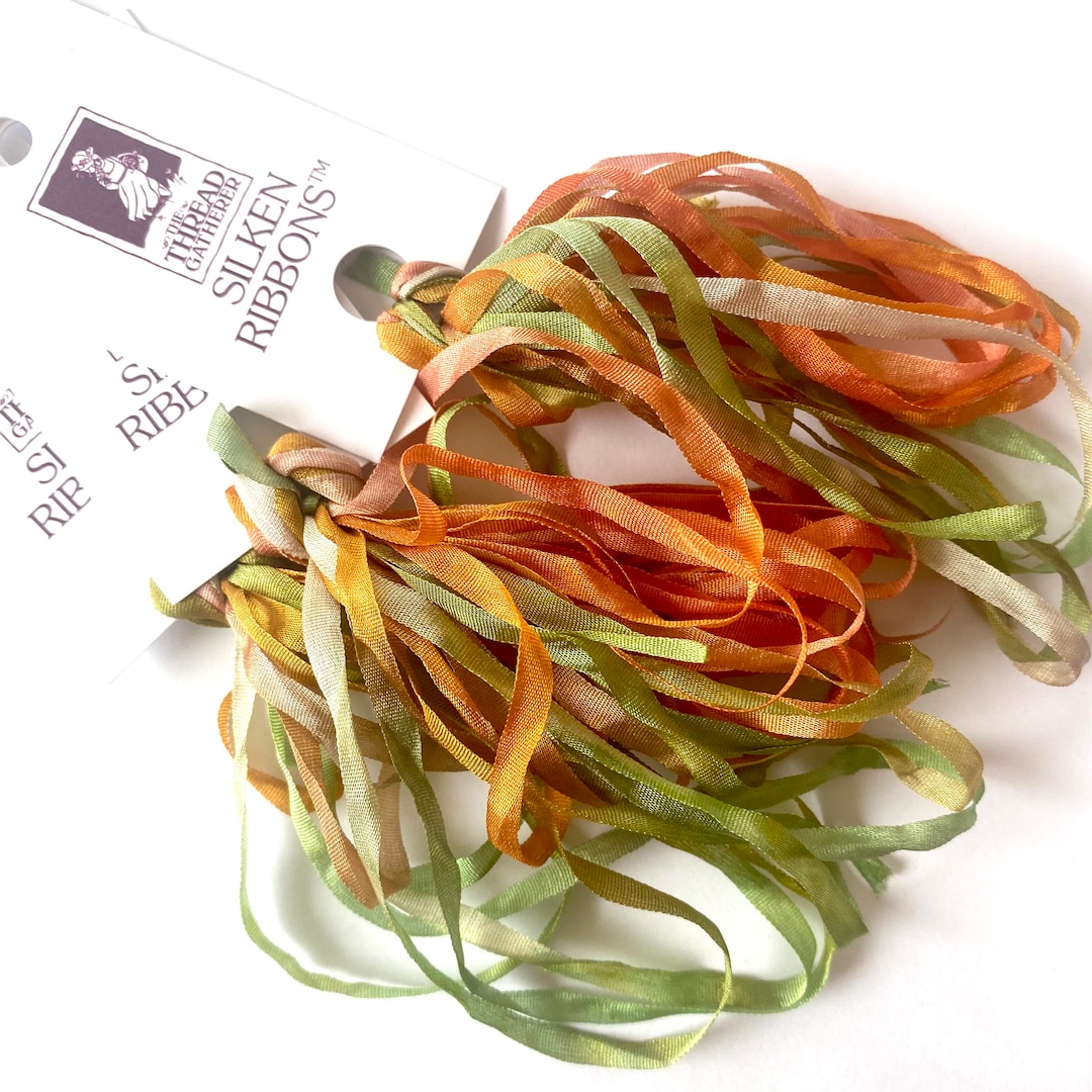 Silken Ribbons 4mm & 7mm by the Threadgatherer. SR4 SR7 368 Tessie’s ...