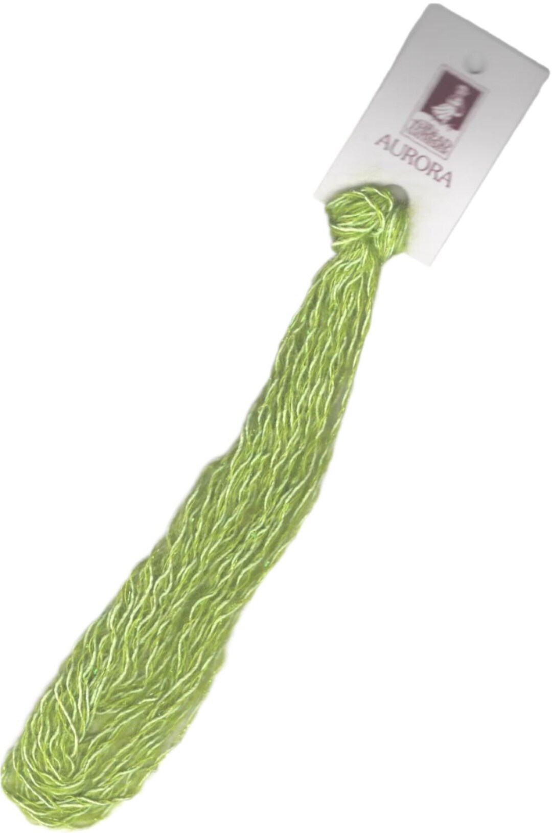 Key Lime Hand Dyed Silk Mohair Thread: Aurora Embroidery Floss - Etsy