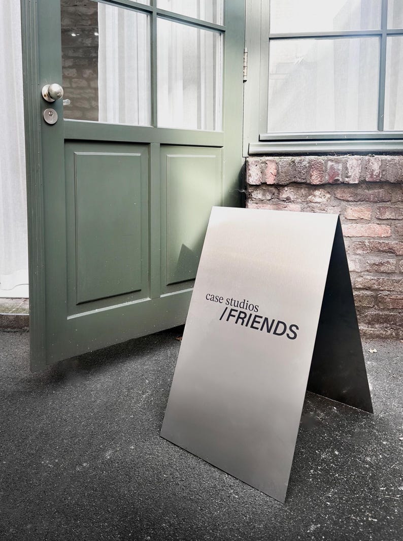 Premium Stainless Steel Sign - Quality A-frame Sidewalk Signage - Etsy UK