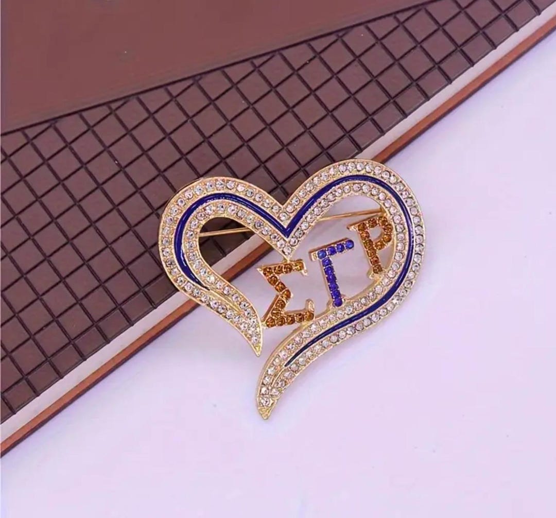 Sigma Gamma Rho Button, Pin, Pearl Pin, Pretty Poodle, Greek Letter ...