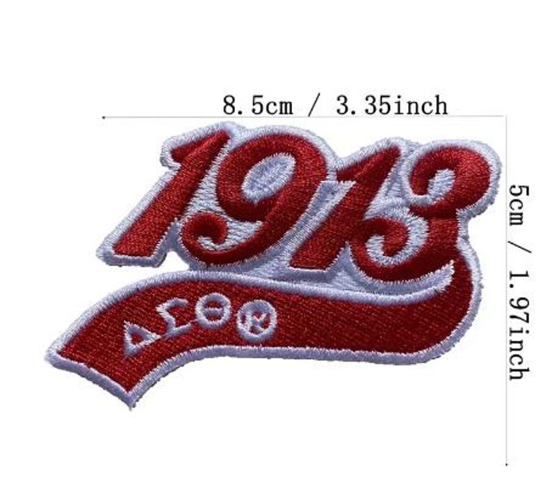 Delta Patch, Iron on Patch, DST, 1913 Patch, Divine 9, Delta Sigma ...