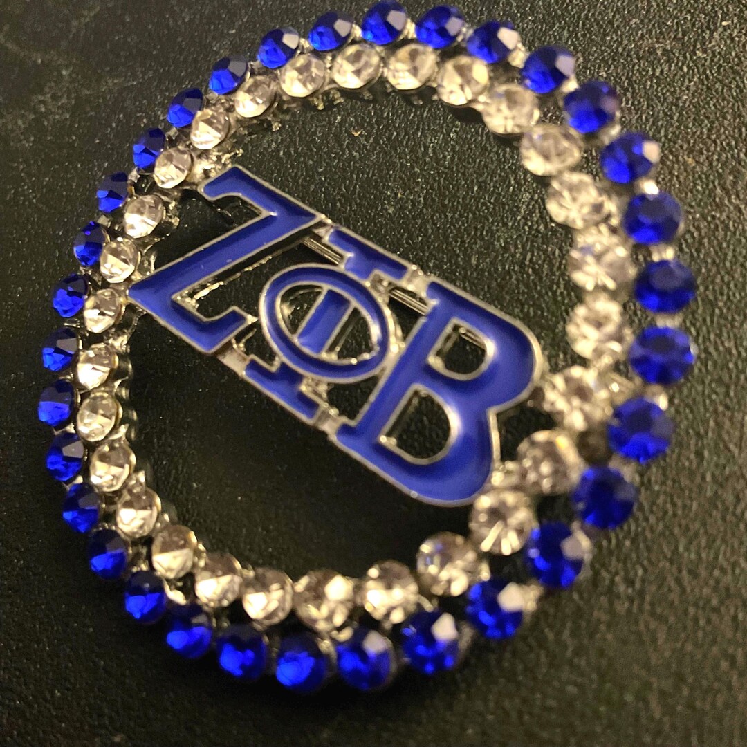Zeta Button, Z Phi B, Greek Letter Brooch, Divine 9, Zeta Pin - Etsy