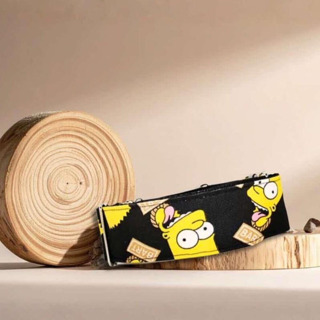 Bart-Simpson-Halsband | Martingalhalsband für Hunde | Halsband für ...