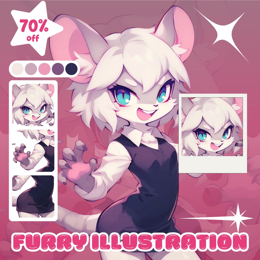 Furry Art Commission Anime Furry Profile Picture Custom PFP Furry Furry ...