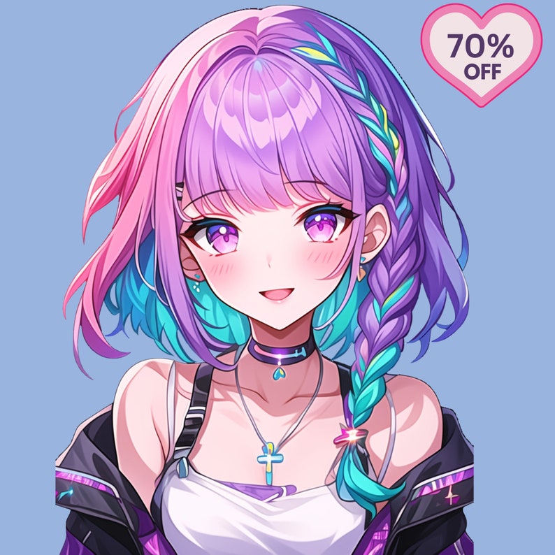 Custom Anime PFP Character, Twitch Profile, Profile Picture, Anime ...
