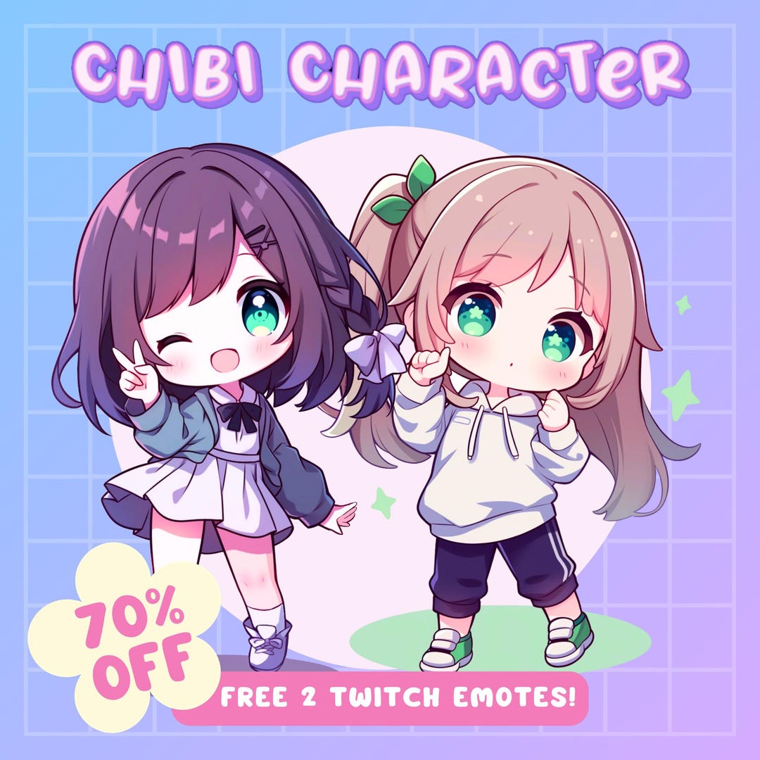 Custom Chibi Anime, Chibi Character, Chibi PFP, Cute Chibi Commission ...