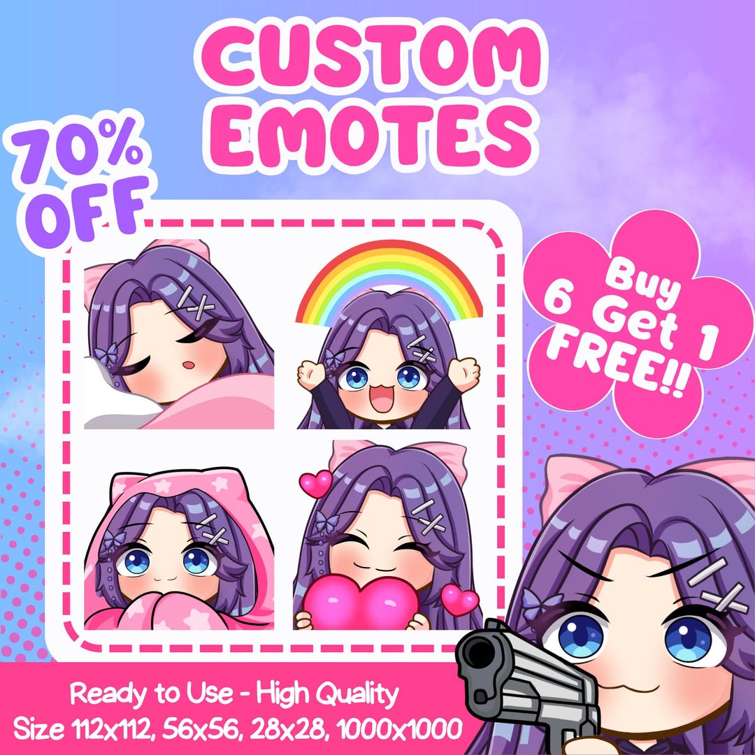 Custom Premium Twitch Emotes | Custom Emotes for Streamer | Animated ...