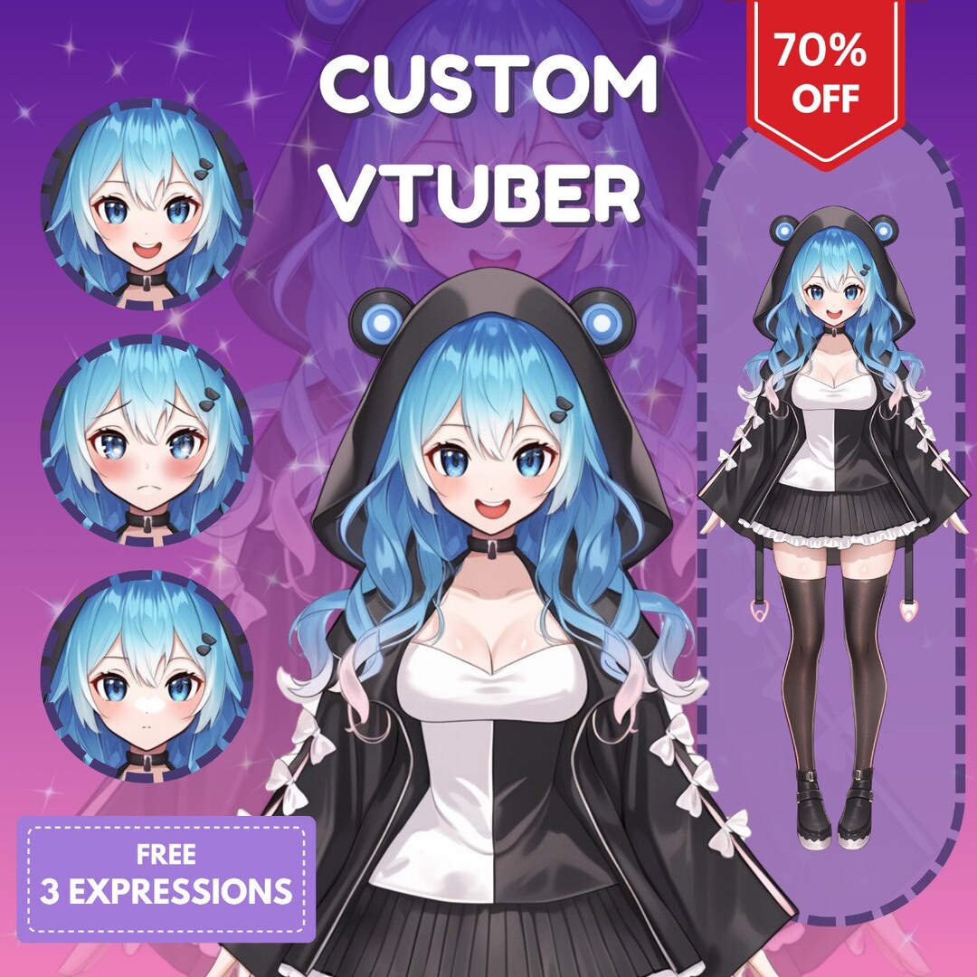Custom Vtuber, Vtuber Live2d Model, Vtuber Rigging, Vtuber Model ...