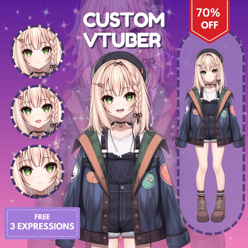 Custom Vtuber Model Commission, Vtuber Live2d Model, Vtuber Rigging ...