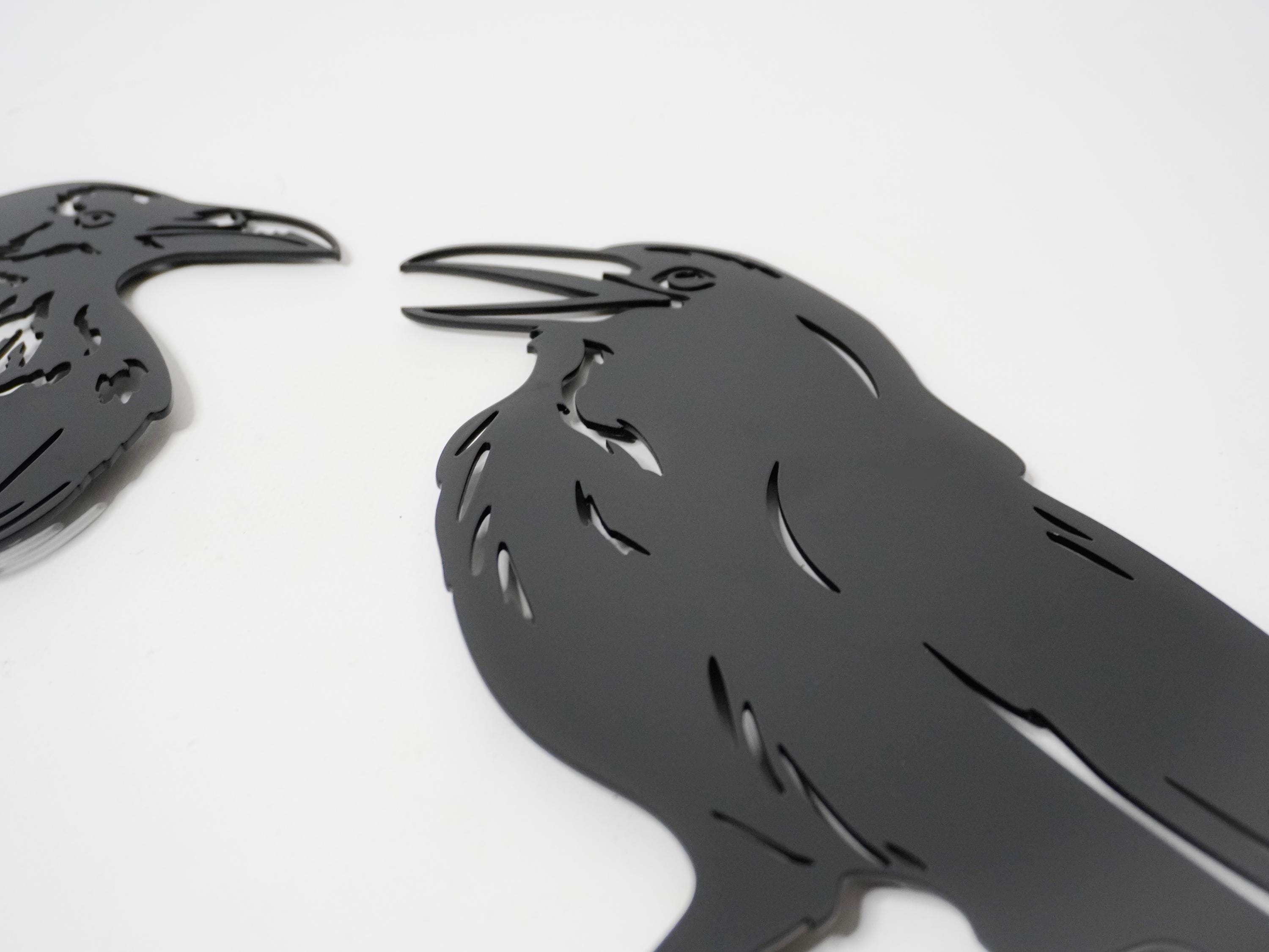 Ravens Weathervane - Wind Vane Decor for Roof or Garden - Metal Wind ...