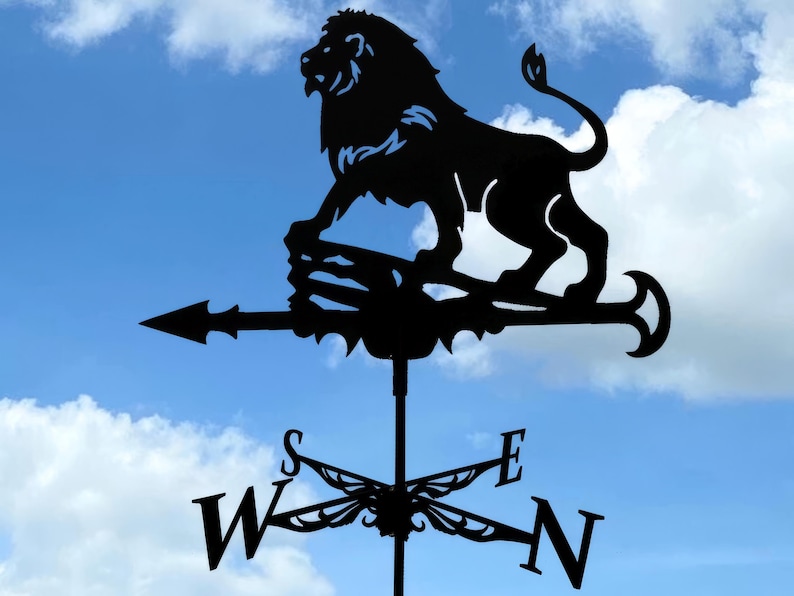 Lion Weathervane - Metal Wind Vane for Roof or Garden - Etsy