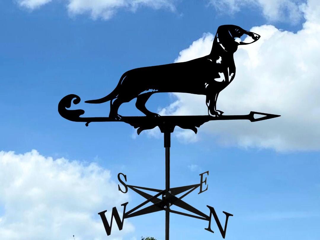 Dachshund Weathervane: Metal Wind Direction for Roof or Garden - Etsy