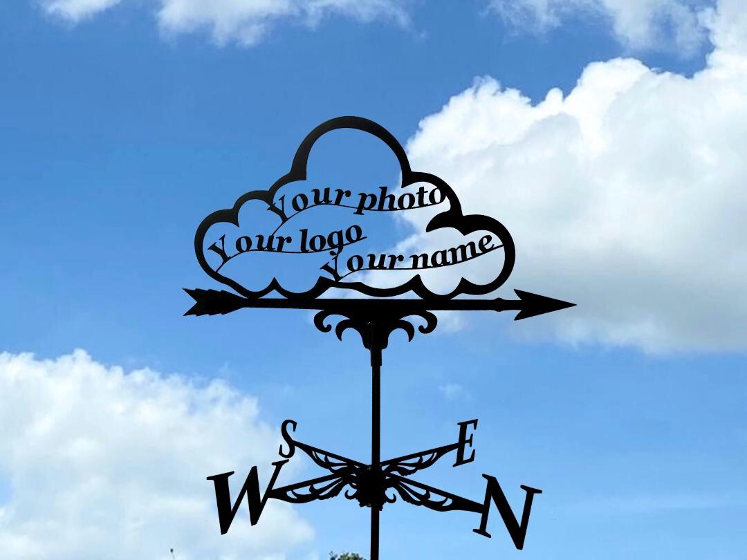 Custom Metal Weathervane - Personal Wind Vane Decor for Roof or Garden ...